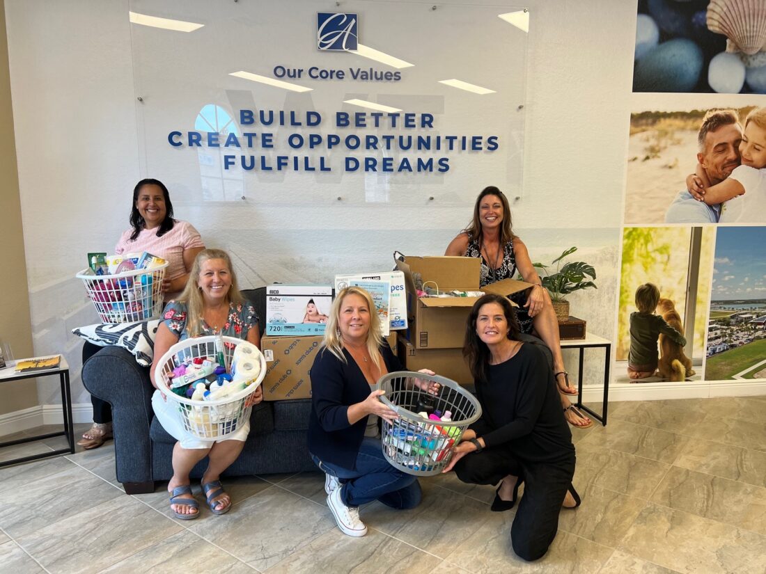 Christopher Alan Homes organizes personal hygiene and baby product ...